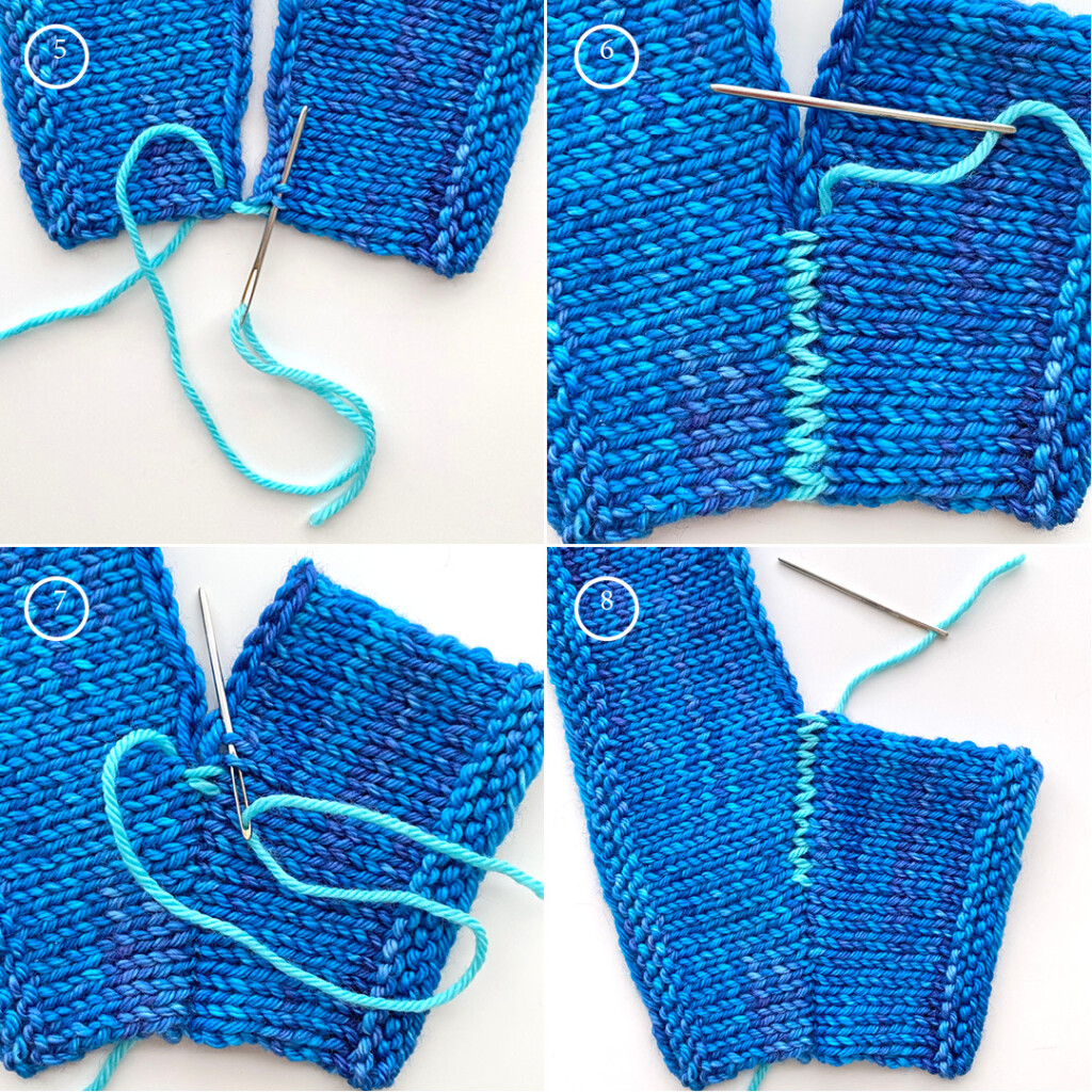 Horizontal Mattress Stitch Seam: Tutorial | Knitting | Interweave