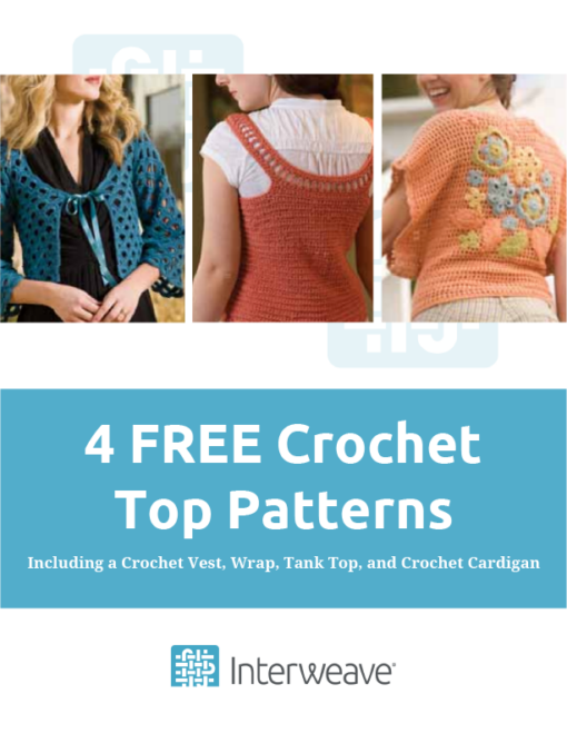 4 Free Crochet Top Patterns: Crochet Vest, Wrap, Tank Top & Crochet Cardigan | Crochet, Free ...