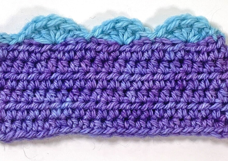 Crochet a Scalloped Border Four Ways