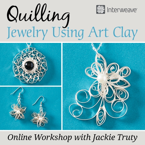 Advanced Metal Clay Series Quilling Jewelry Using Art Clay Online Workshop with Jackie Truty Instructors Jackie Truty Jewelry Jewelry Online Workshops Interweave