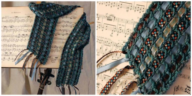 Woven Ribbon Scarf | Interweave